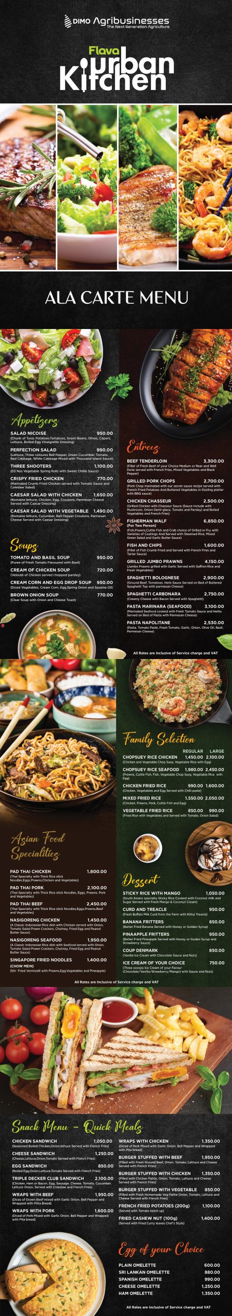 Flava by DIMO - Menu